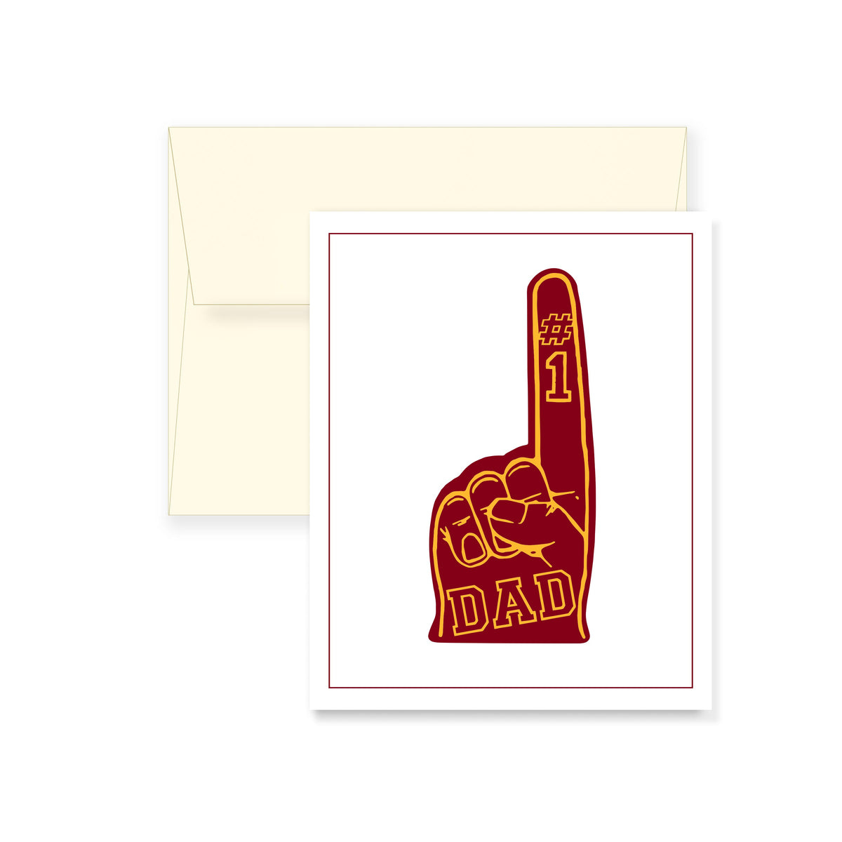 #1 Dad Maroon/Gold Father's Day Card – Minnesota Awesome