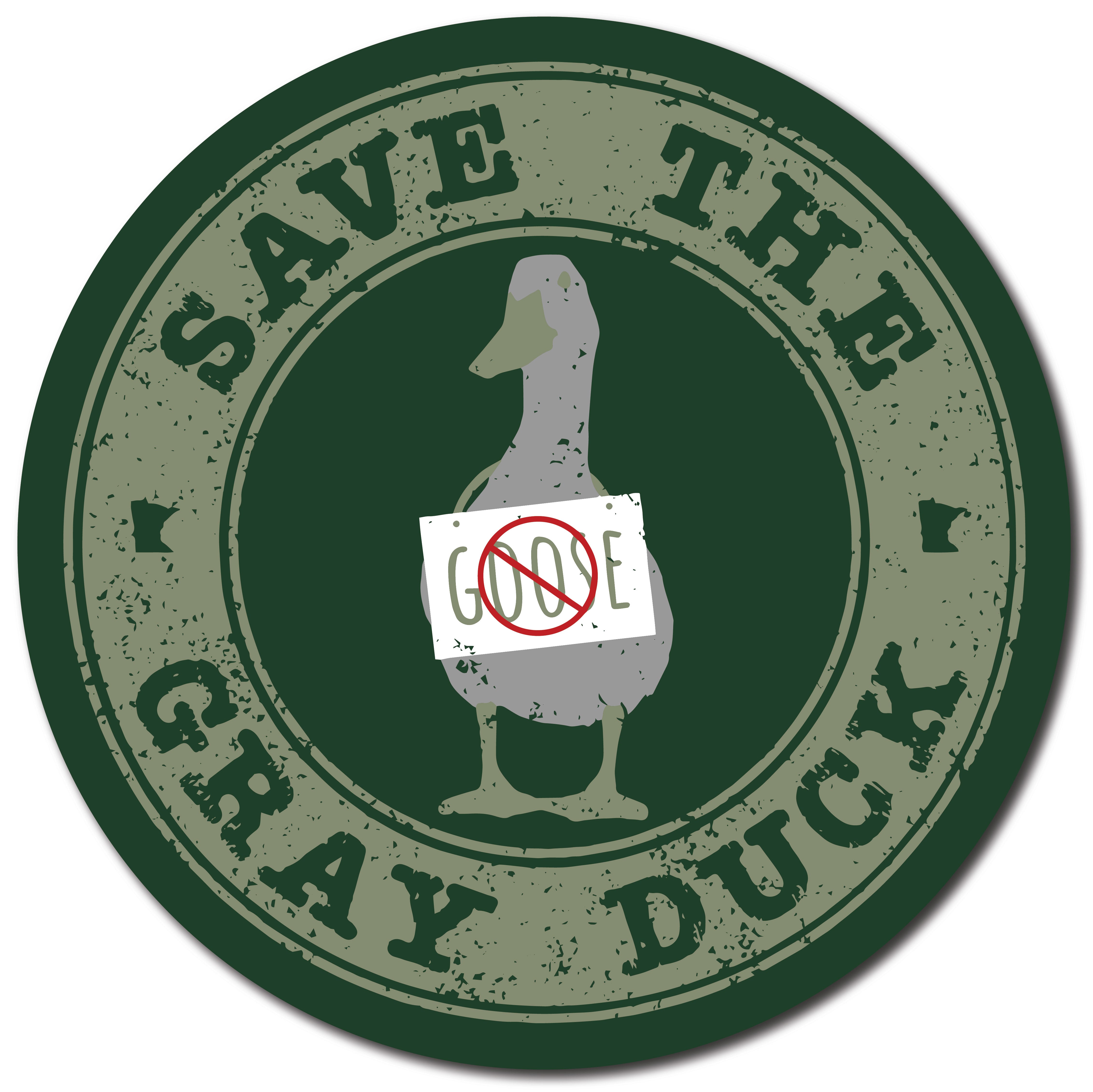 Save the Gray Duck Minnesota Vinyl Sticker – Minnesota Awesome
