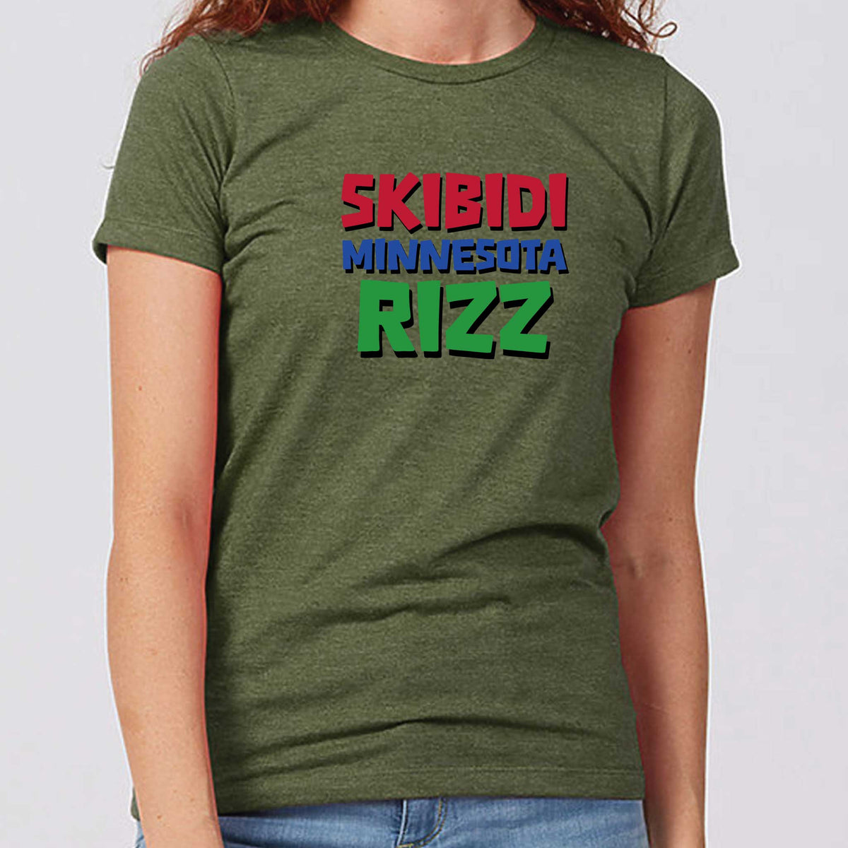 Skibidi Minnesota Rizz Women's Slim Fit T-Shirt – Minnesota Awesome