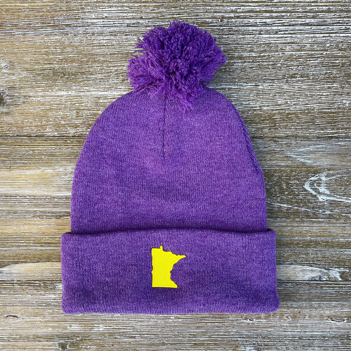 Purple & Gold Minnesota Knit Winter Hat – Minnesota Awesome