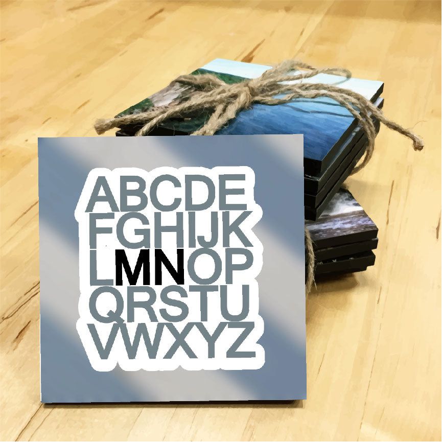 ABC Minnesota Wooden Coaster – Minnesota Awesome