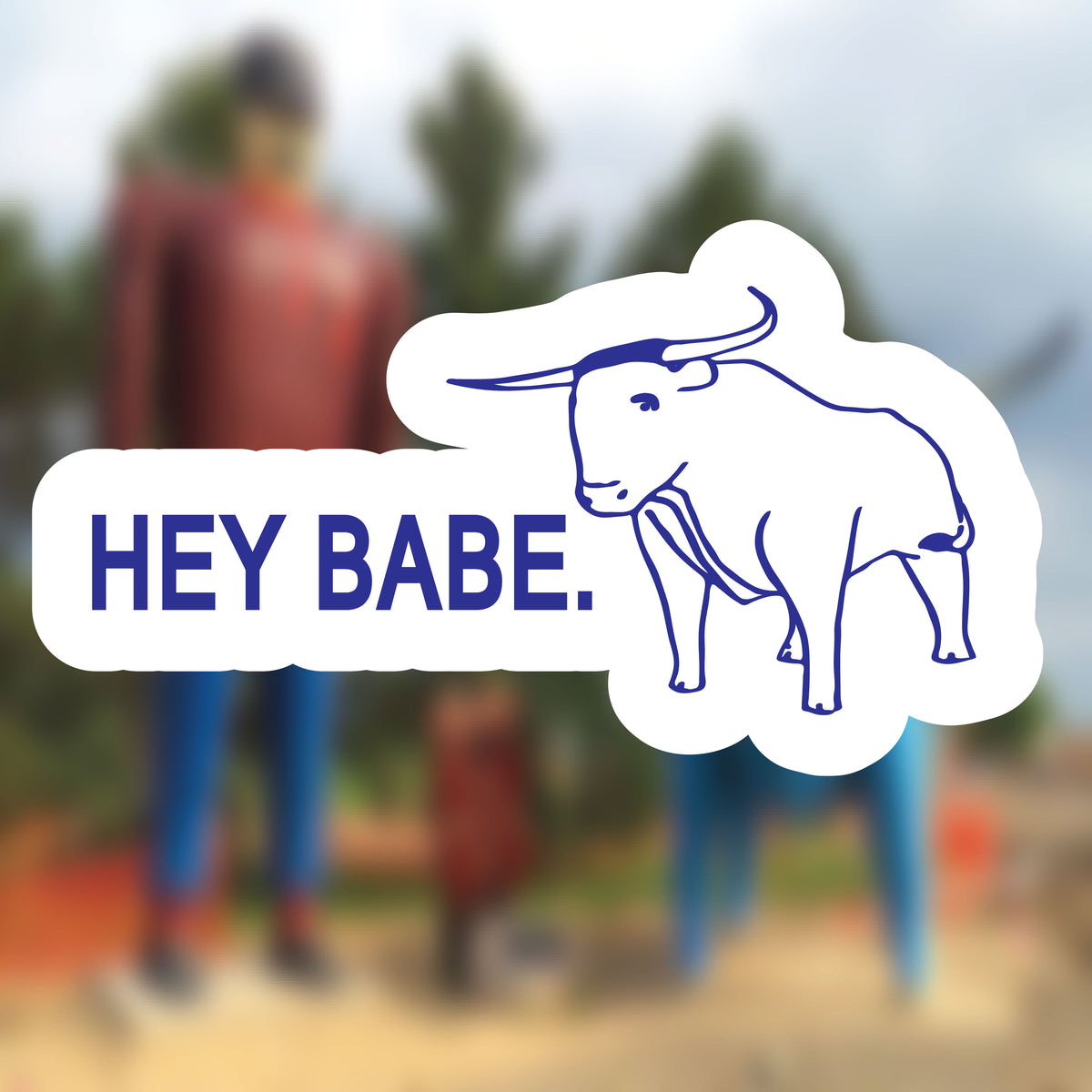 Hey Babe Vinyl Sticker – Minnesota Awesome