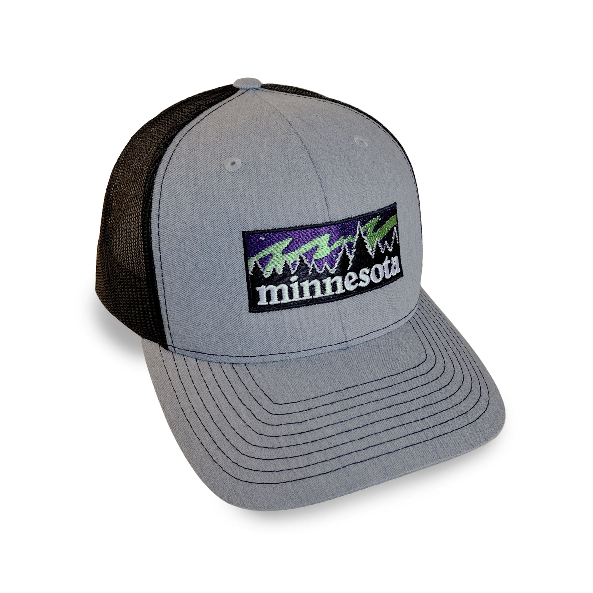 Northern Lights Minnesota Hat - Grey/Black – Minnesota Awesome
